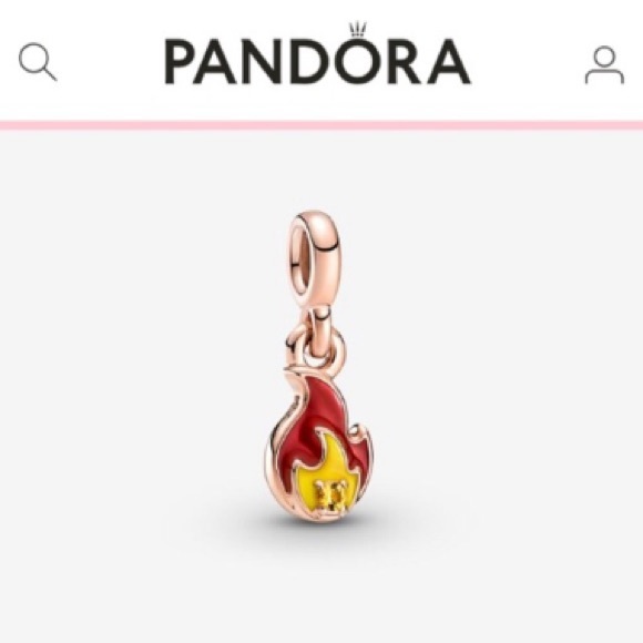 Pandora | Jewelry | Pandora Me Burning Flame Mini Dangle Charm | Poshmark
